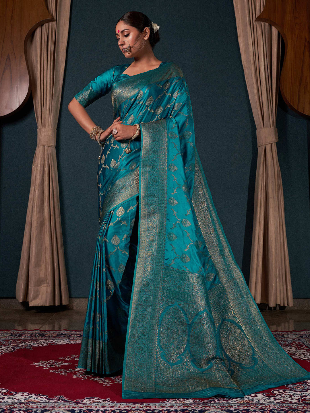 Shop Satin Print Sarees Online @Best Price at Karagiri