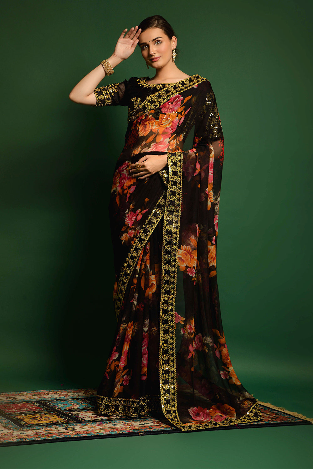 Georgette Sarees - Shop Georgette Sari Online at Best Prices in India ...