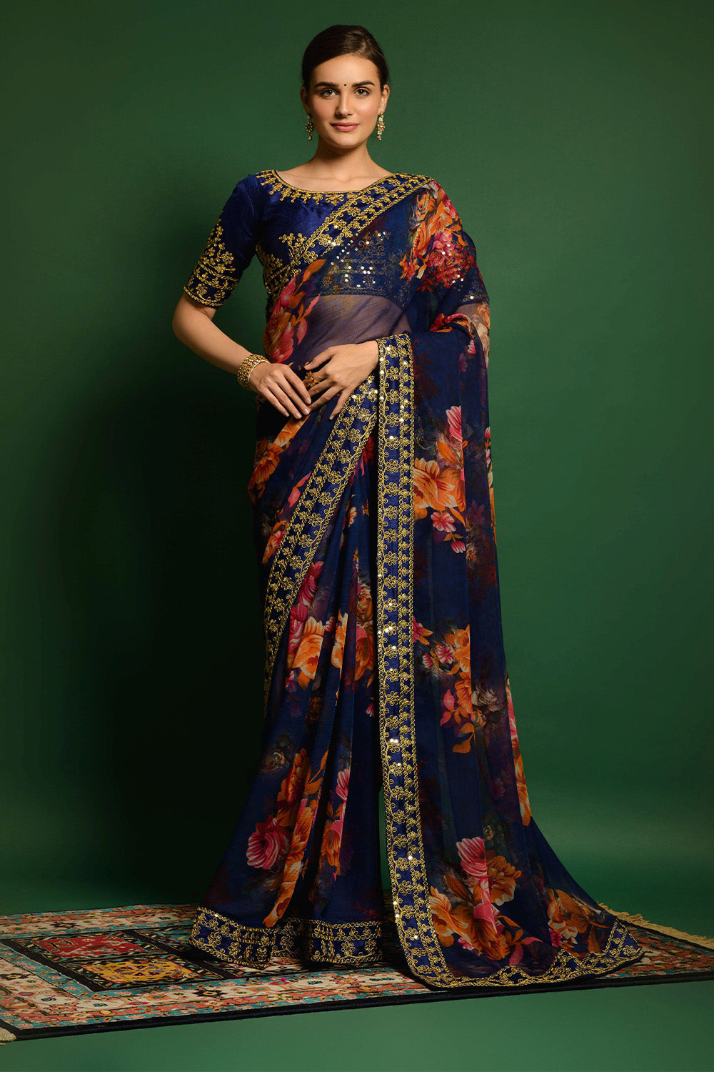 Georgette Sarees - Shop Georgette Sari Online at Best Prices in India ...