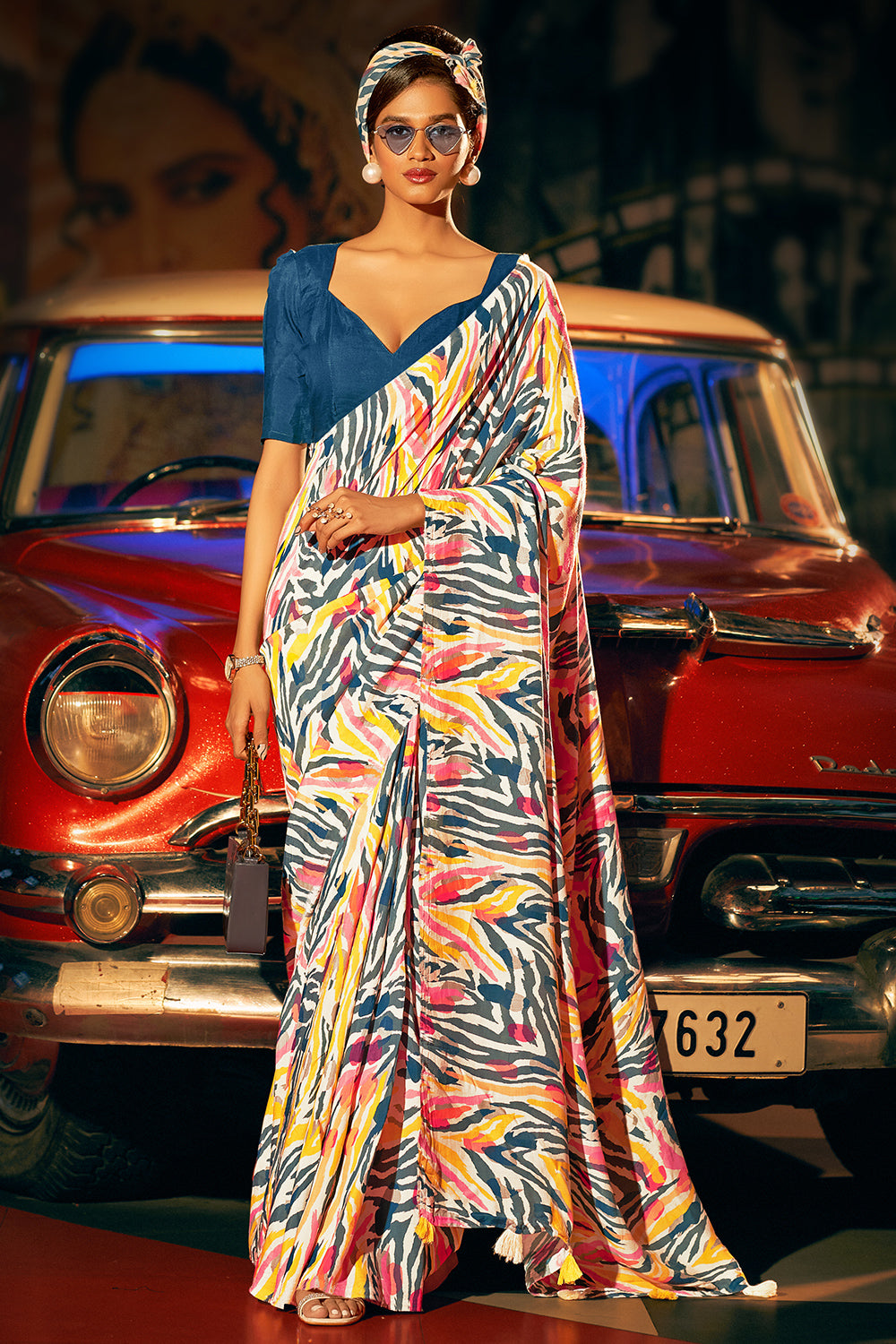 Buy Multicolor Sarees Online in India | Karagiri