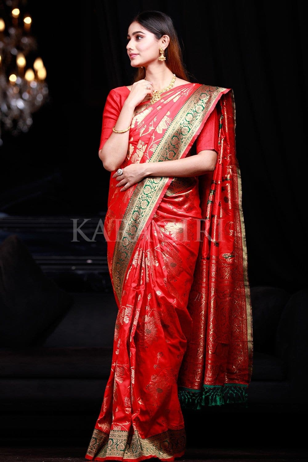 Red Banarasi Saree – Karagiri