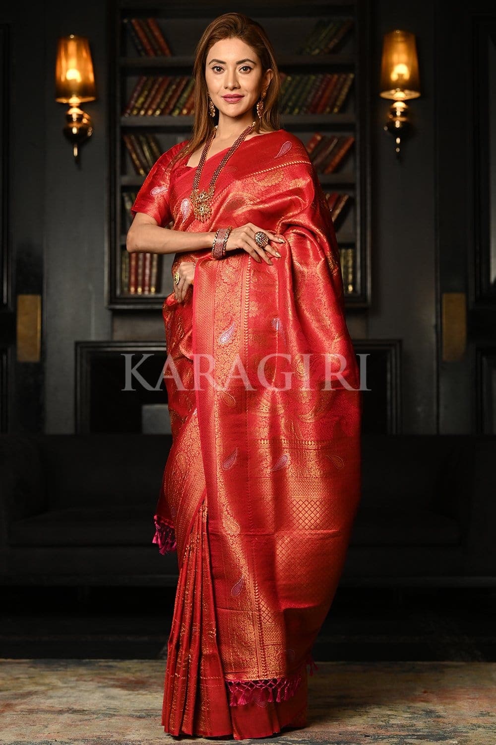 Red Bridal Saree: Buy Red Bridal Saree Online In India @ Karagiri