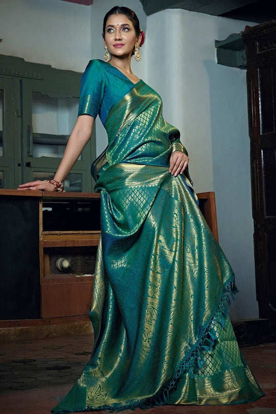 Buy the beautiful Kanjivaram Saree online - KARAGIRI | DEEPOTSAV SALE ...