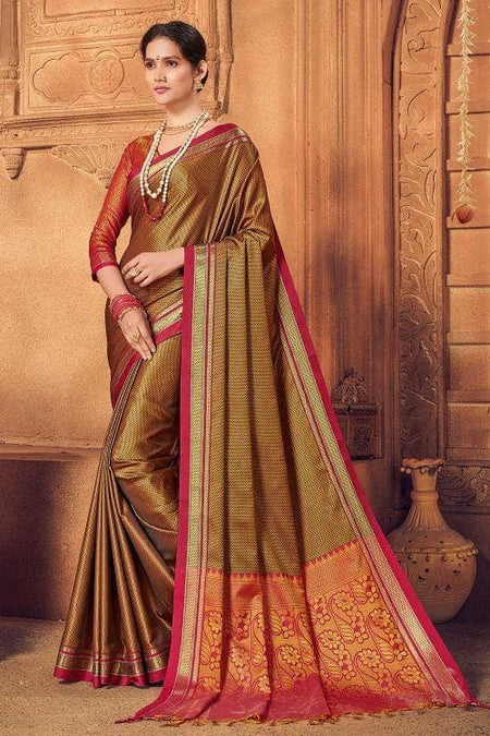 Brown Saree - Buy Stylish Brown Colour Sarees Online | Karagiri