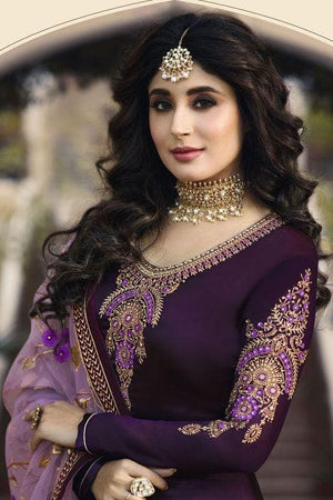 Purple Saree - Buy Trendy Purple Color Sarees Online | Karagiri